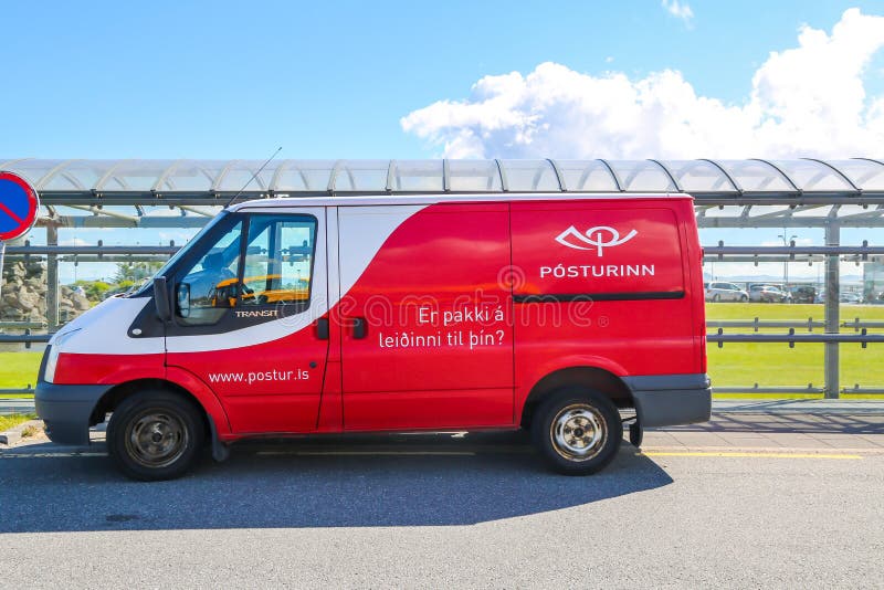 Iceland post van editorial stock image. Image of mail - 193258989