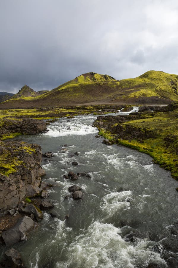 Iceland river stock image. Image of colored, power, lava - 43406945
