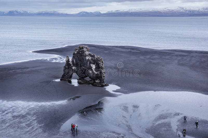 Iceland`s Massive Elephant Cliff on the Island of Heimaey in Southern ...