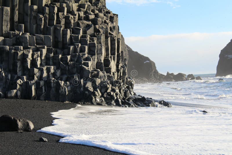 Icelandic Beach stock image. Image of scenic, black, icelandic - 66934549