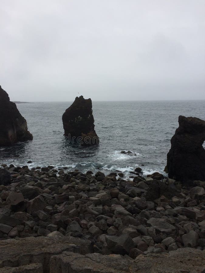 Icelandic Beach stock image. Image of beach, black, icelandic - 71425313