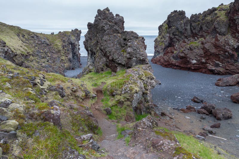 Icelandic Beach stock photo. Image of stones, atlantic - 36191320