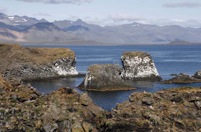 Icelandic cliffs stock image. Image of natural, wall - 12625517