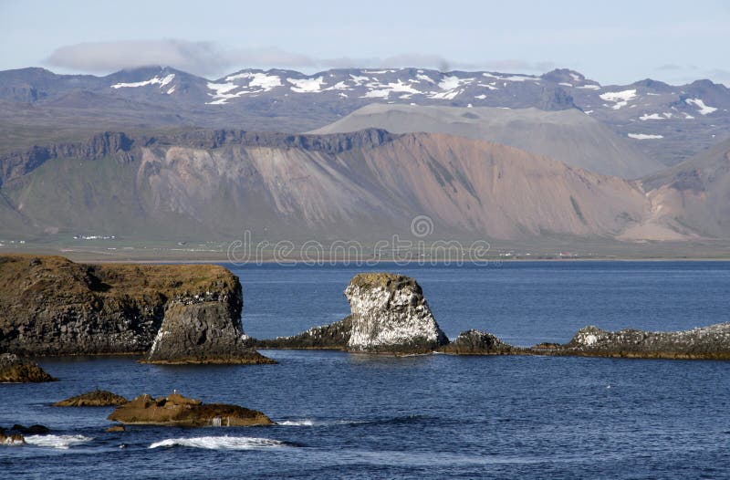 Icelandic cliffs stock photo. Image of landscape, basalt - 12625590