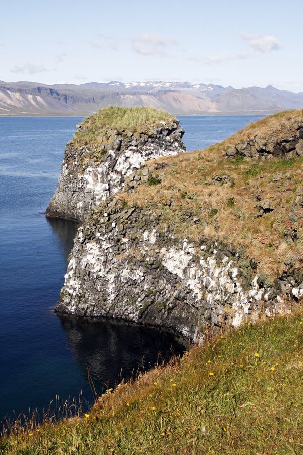 Icelandic cliffs stock image. Image of natural, wall - 12625517
