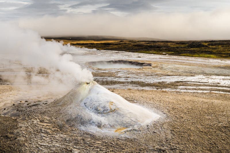 Geothermal Icelandic Geysir Stock Photo - Image of iceland, eruption ...