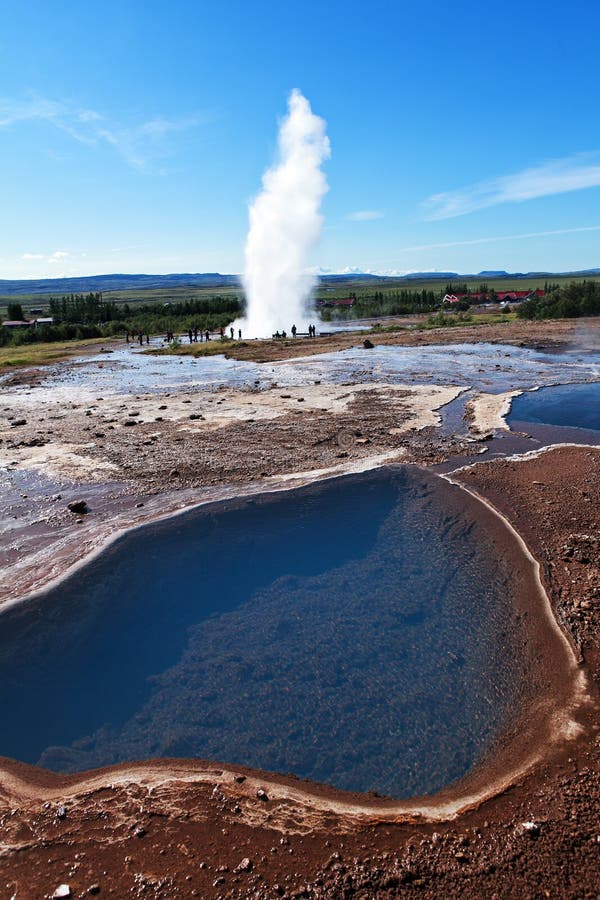 Icelandic geyser stock image. Image of geyser, energy - 34008787