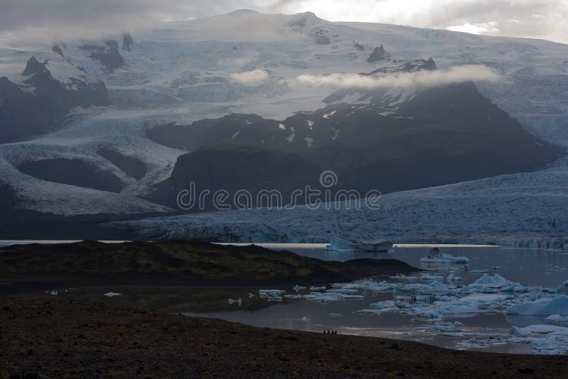Icelandic Glacier - Vatnajokull Stock Image - Image of arctic, ravine ...