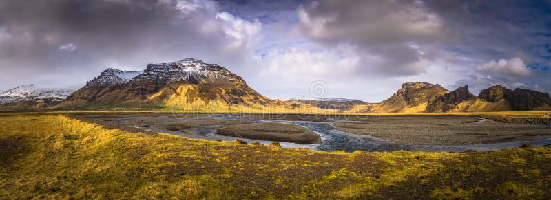 Icelandic Wilderness- May 04, 2018: Wild Landscape of Iceland Stock ...