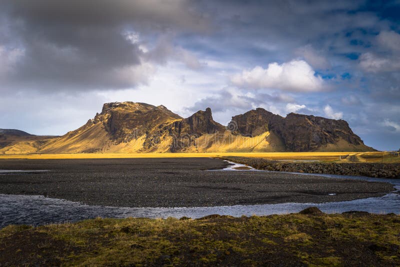 Icelandic Wilderness- May 04, 2018: Wild Landscape of Iceland Stock ...