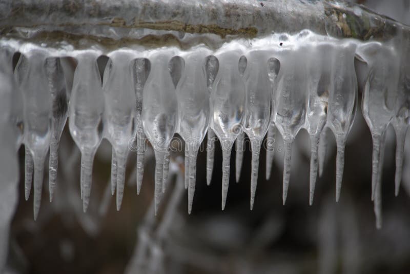 Wind and Water Form these Extraordinary Ice Sculptures Stock Photo ...