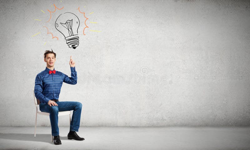 Ich habe eine Idee! stockfoto. Bild von geschäft, farbe - 48725816