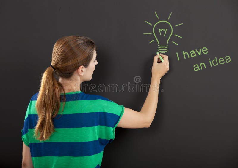 Eine Idee haben stockbild. Bild von leistungsfähigkeit - 9639807