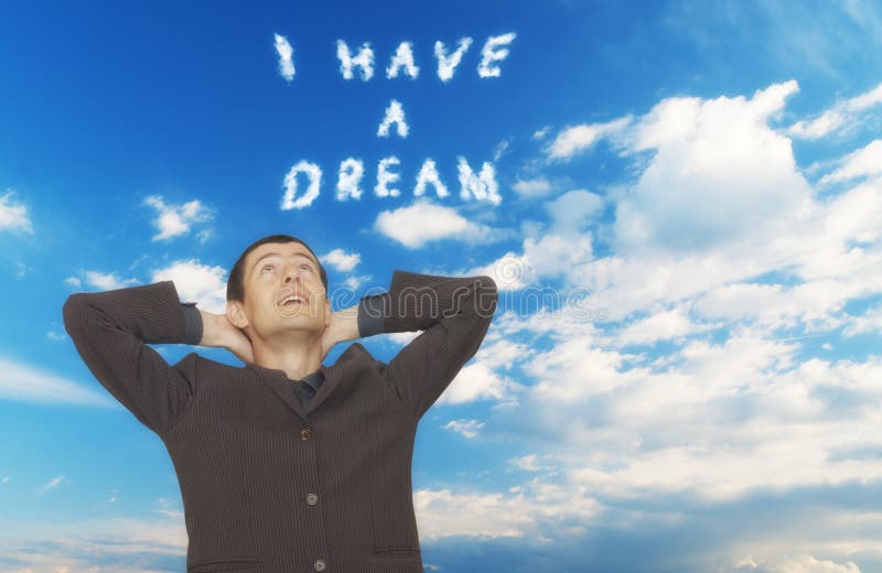Ich habe einen Traum stockbild. Bild von leute, schauen - 40055277