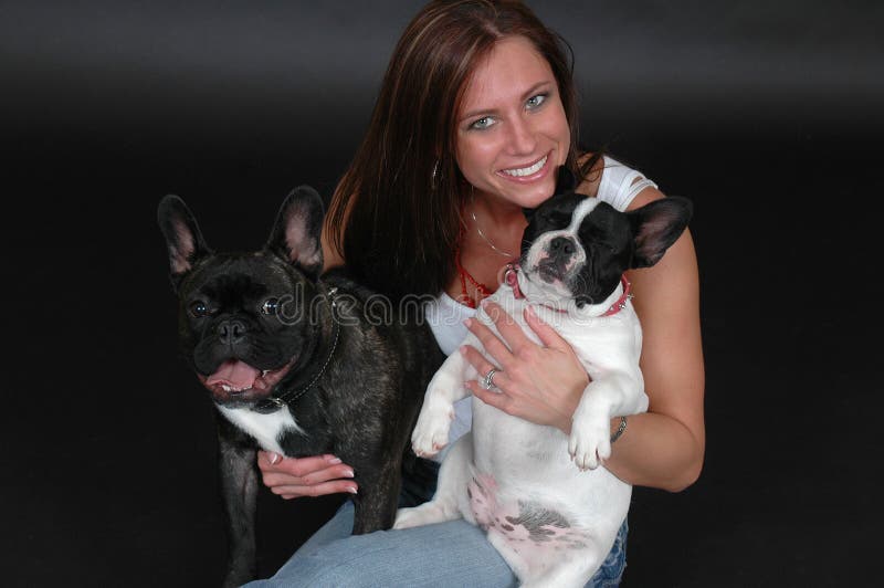 Ich liebe meine Hunde stockbild. Bild von jeans, brut - 4039849