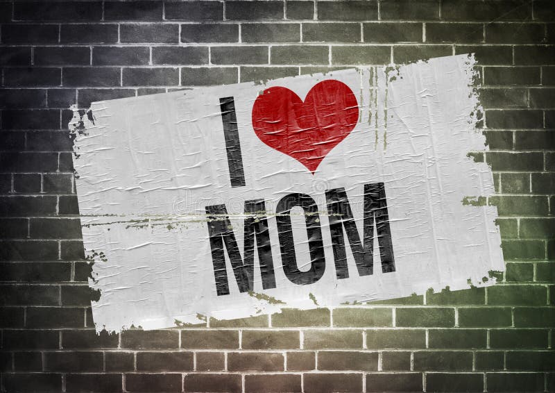 Ich liebe Mutter stock abbildung. Illustration von mutter - 52045909