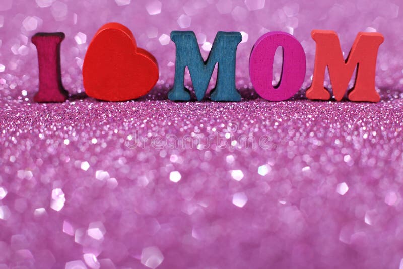 Ich liebe Mutter stock abbildung. Illustration von name - 60696465