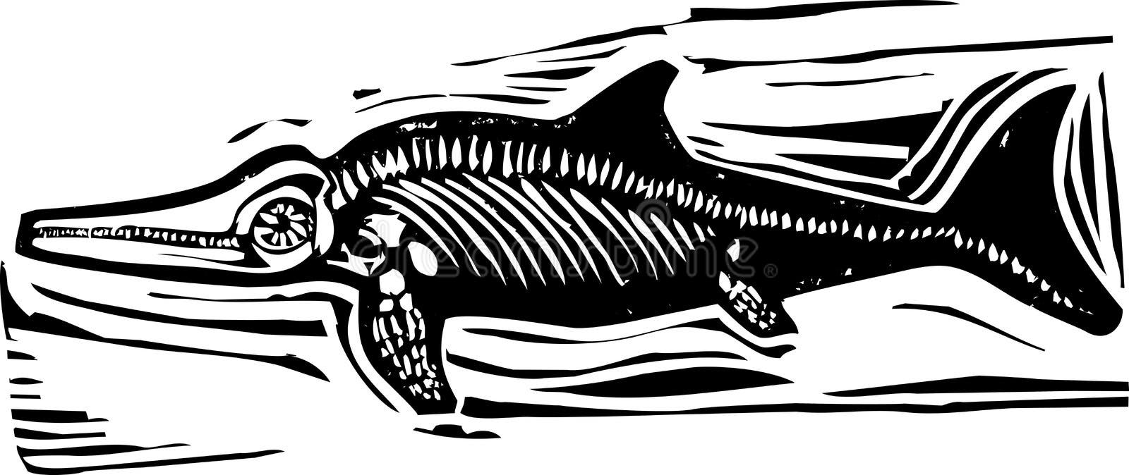 Dinosaur Fossil Skeleton, Cartoon Style. Flat Vector Illustration ... Dinosaur Fossil Skeleton, Cartoon Style. Flat Vector Illustration ...