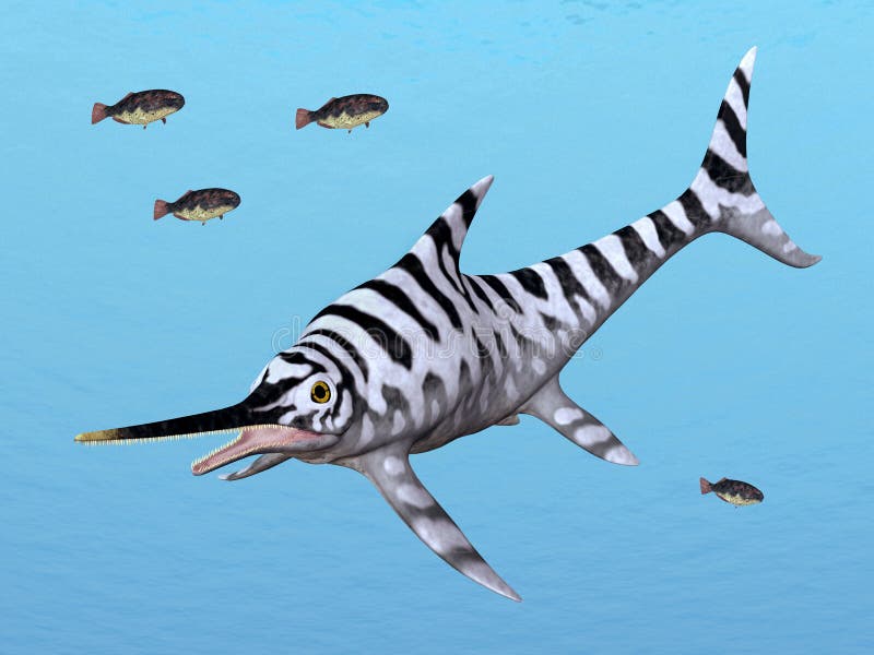 Eurhinosaurus Marine Reptile Stock Illustration - Illustration of ...