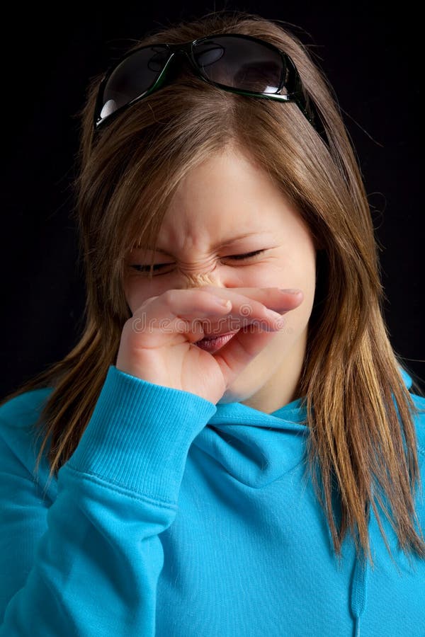 Ichy nose stock photo. Image of fingers, care, adult - 14343016