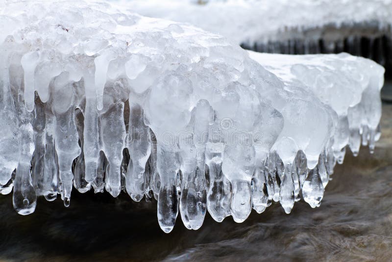 Ice Symphony N1 stock image. Image of storm, nature, bench - 90895