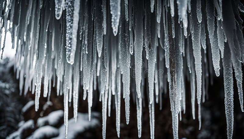 Icicle Formations stock illustration. Illustration of seasonal - 348548644
