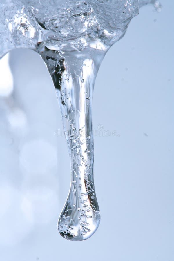 Frozen drop of water stock image. Image of february, frozen - 65014525