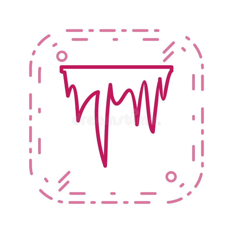 Icicle Vector Icon stock illustration. Illustration of icon - 131992422