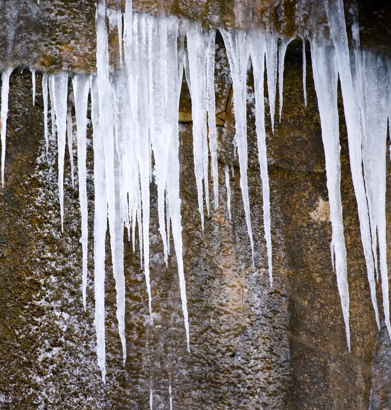 Icicles stock photo. Image of detail, rocks, landscapes - 12492842