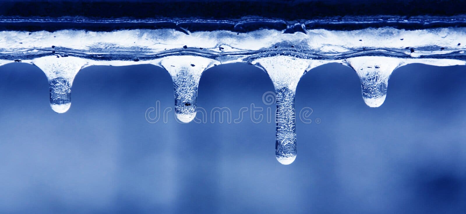 Icicle Melting Ice End of Winter Start of Spring Stock Image - Image of ...