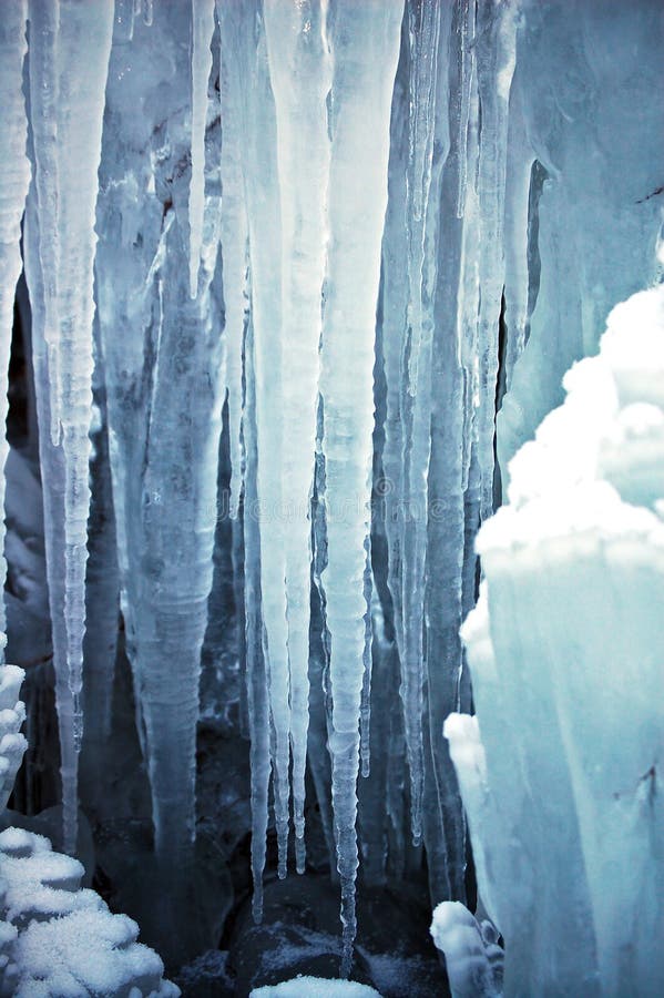 Sun shines through icicles stock image. Image of cool - 7762051