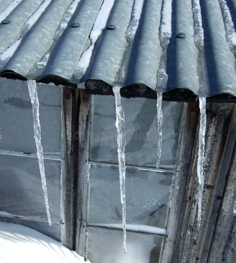 Icicles stock image. Image of detail, cold, winter, closeup - 4683997