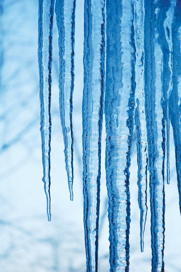 Icicles stock image. Image of cold, blue, winter, snow, white - 82499