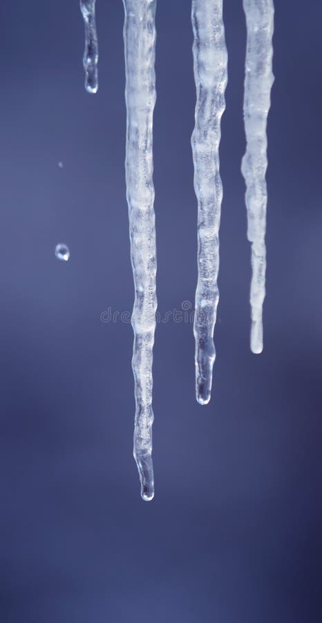 Icicles stock photo. Image of droplets, hanging, blue, cold - 92352