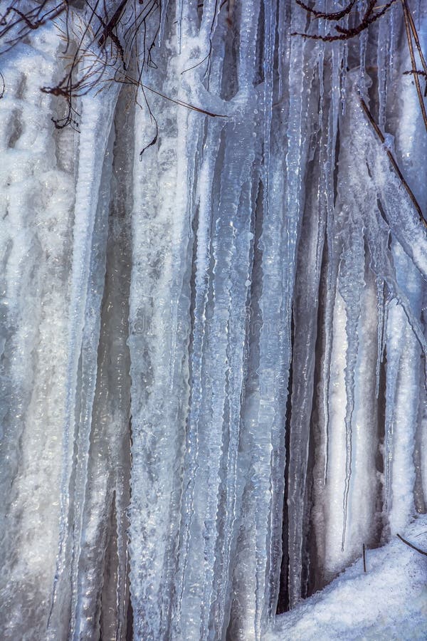 Icicles on background stock image. Image of white, winter - 135919165