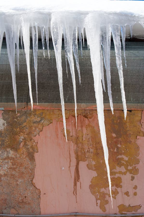 Icicles stock photo. Image of january, outdoors, season - 122255212