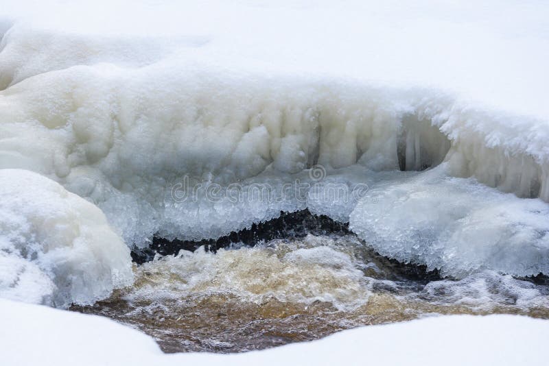 Frozen river stock photo. Image of freeze, edge, water - 162195478