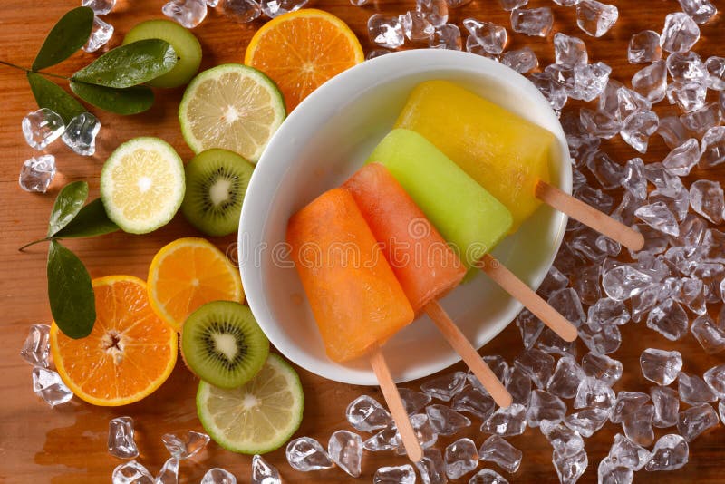 Icicles Fruit with Ingredients Stock Image - Image of snack, kiwi: 76190695