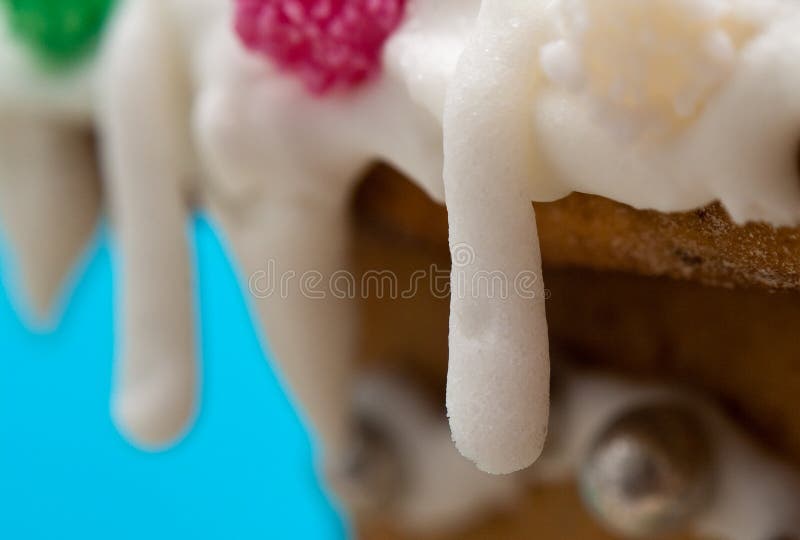 Icicles on Gingerbread House Stock Photo - Image of macro, icicle: 12566422