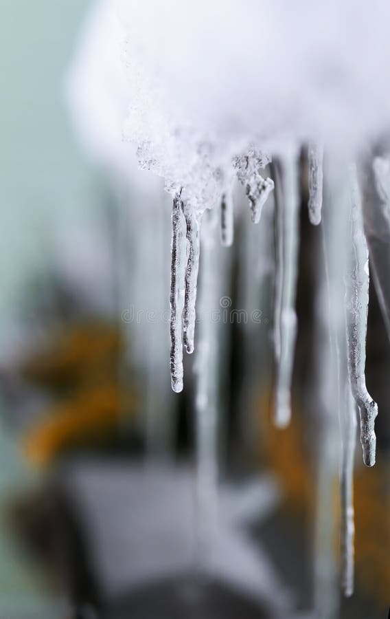 Icicles Hang From The Ceiling Of An Ice Cave Stock Photo - Image of ...