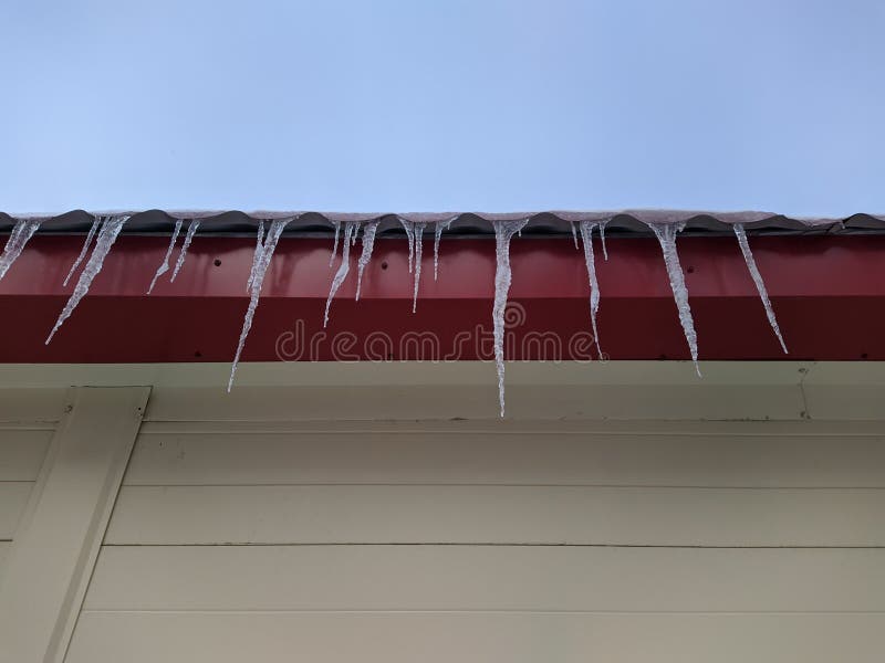 Icicles Hang From The Ceiling Of An Ice Cave Stock Photo - Image of ...