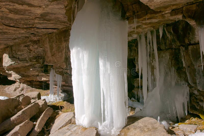 Icicles stock image. Image of spiculate, water, icefall - 48349035