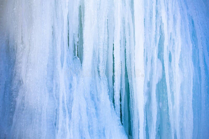 Icicles in the Mountains Close-up Texture Against a Sunset Background ...