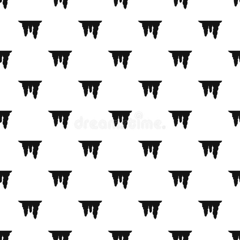 Icicles Pattern, Simple Style Stock Vector - Illustration of clean ...
