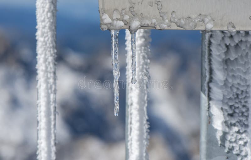 Icicles stock image. Image of cold, winter, pattern, snow - 62588323