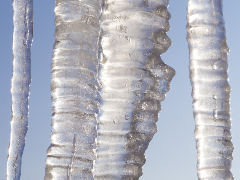 Isolated melting icicles stock image. Image of thaw, melt - 23059217