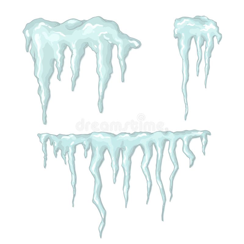 Icicles. Winter Theme. Vector Illustration. Stock Vector - Illustration ...