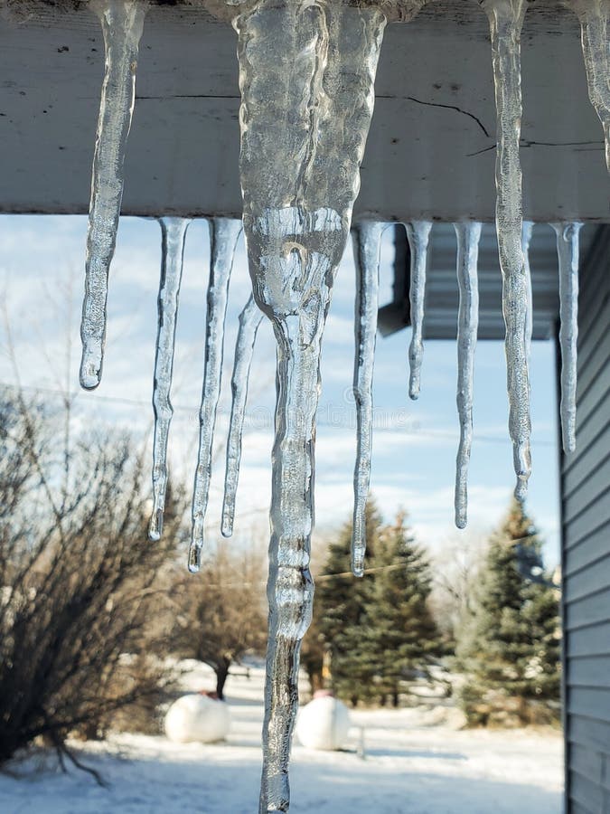 Icicles Winters Candy stock photo. Image of freezing - 254658644