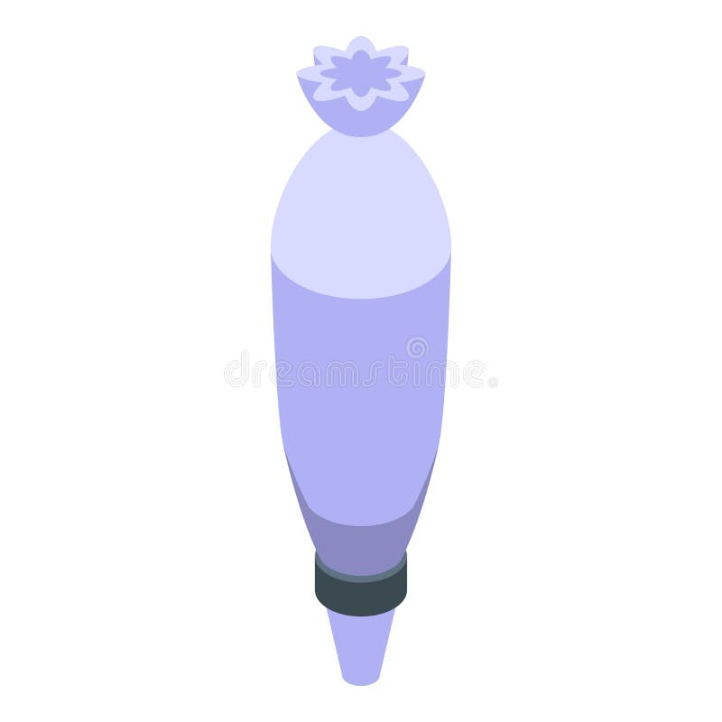 Icing Nozzles Icon Isometric Vector. Pastry Bag Stock Illustration ...
