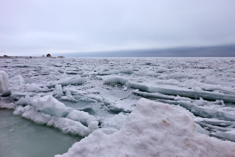 Icing sea stock image. Image of landscape, nature, floes - 23218371